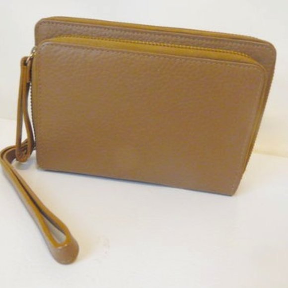 Naturalizer | Bags | Naturalizer Wheat Color Pebble Leather Double ...